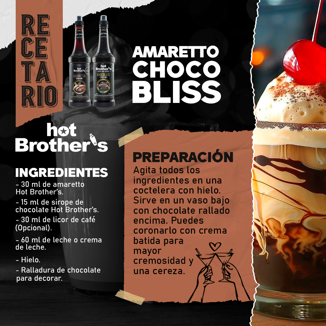 Amaretto Choco Bliss recetas Hot Brothers - Hot Brothers